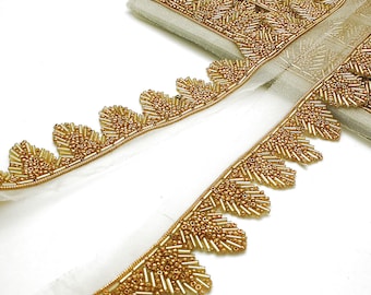 Gold Sequined Lace/ Gold Lace Gold Sequins Bead With - Etsy