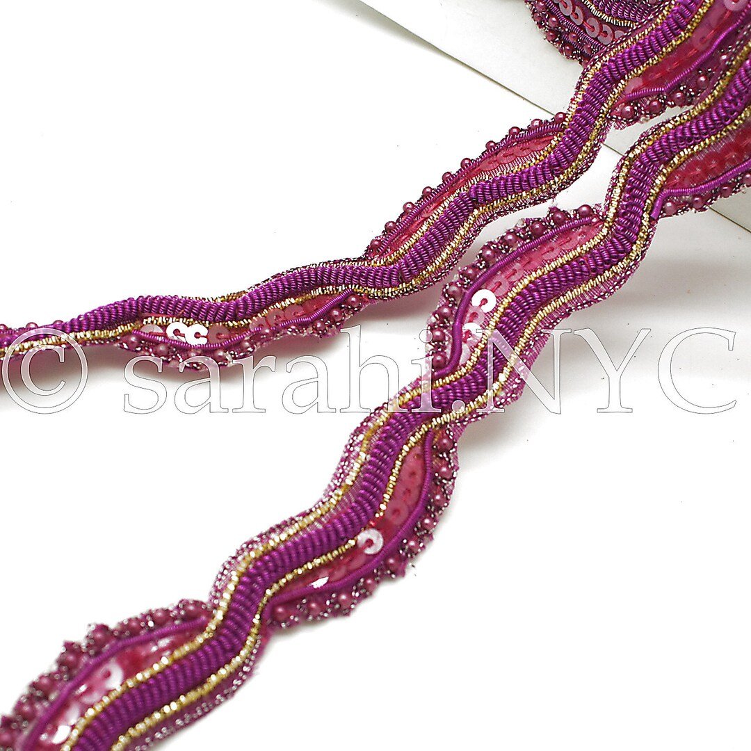 CERISE PINK WAVE Edging Trim - Etsy