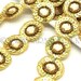 GOLD RHINESTONE CIRCLE Beaded Trim - Etsy