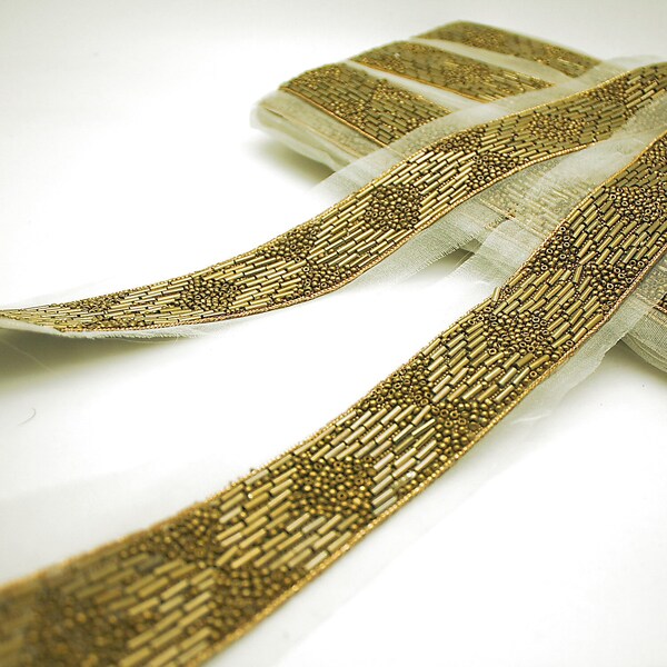 Beaded Ribbon Trim - Etsy