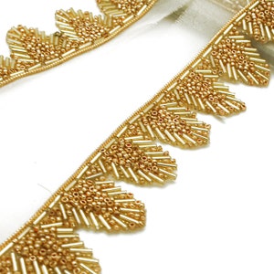 GOLD BEADED EDGING Trim - Etsy