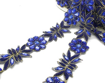LIGHT BLUE Floral Trim - Etsy