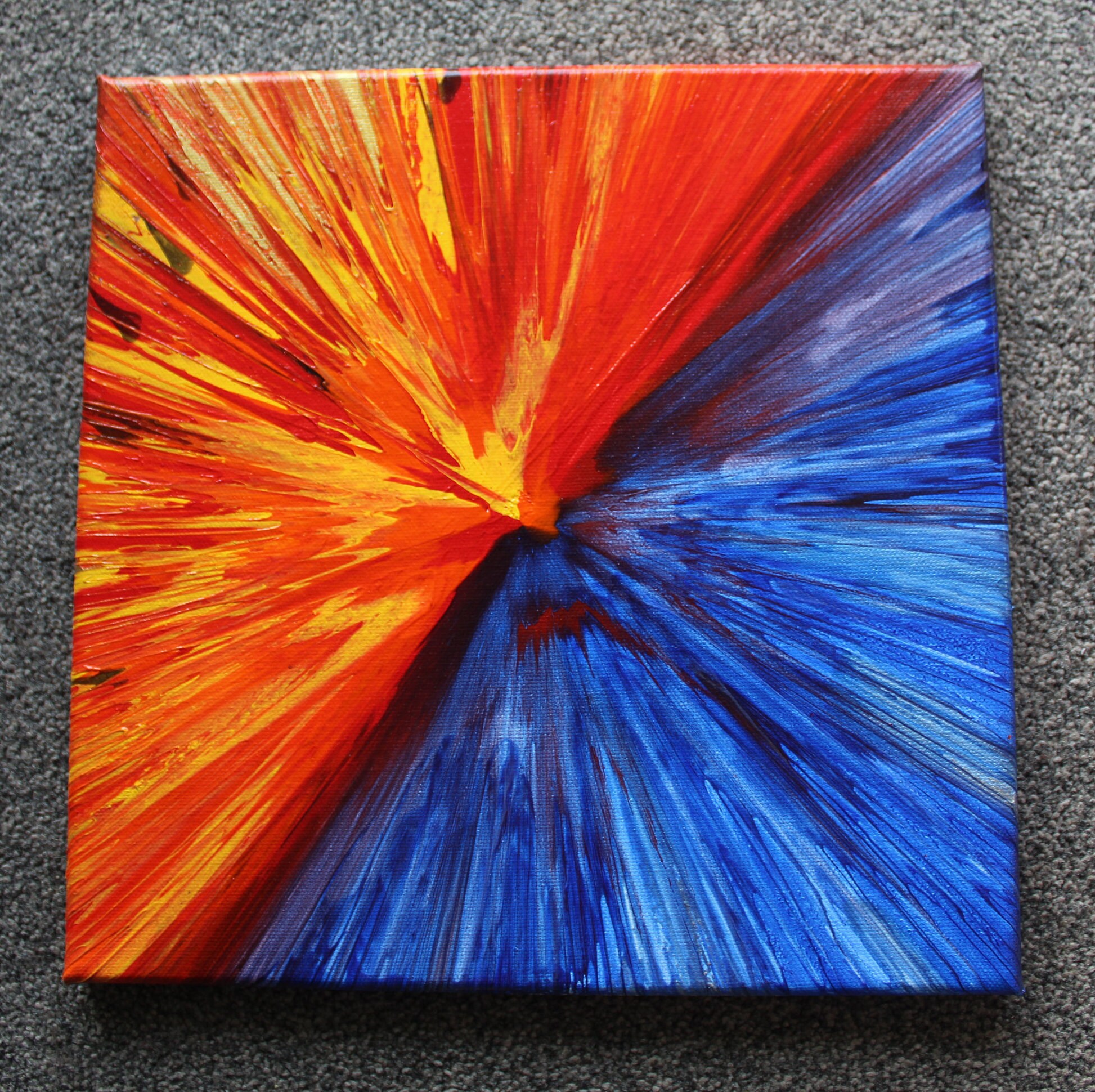 Original Abstract Acrylic Spin Art medium - Etsy UK