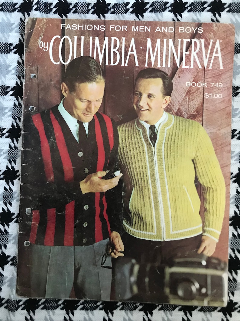 1960s Columbia-minerva Fashions for Men & Boys Pattern Booklet Knitting ...