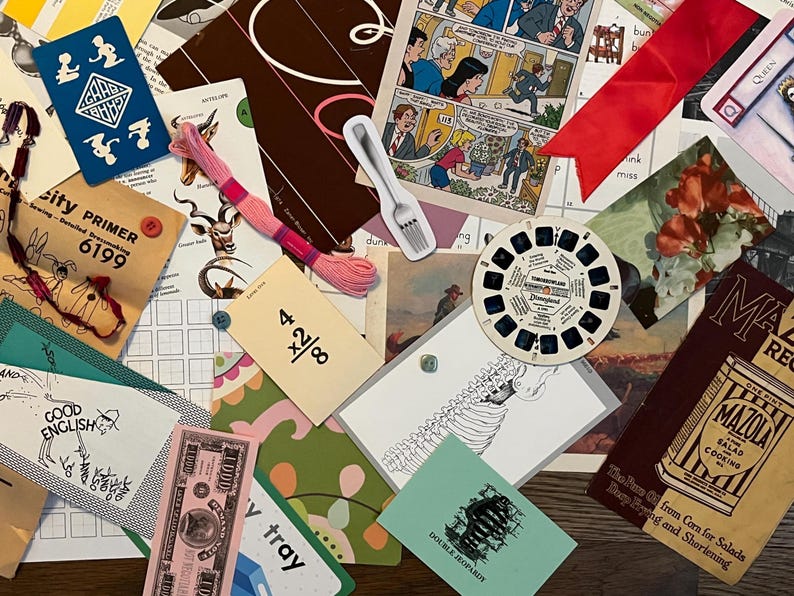 Choose Your Theme Collage Pack Ephemera Mystery Mix: Junk Journaling ...