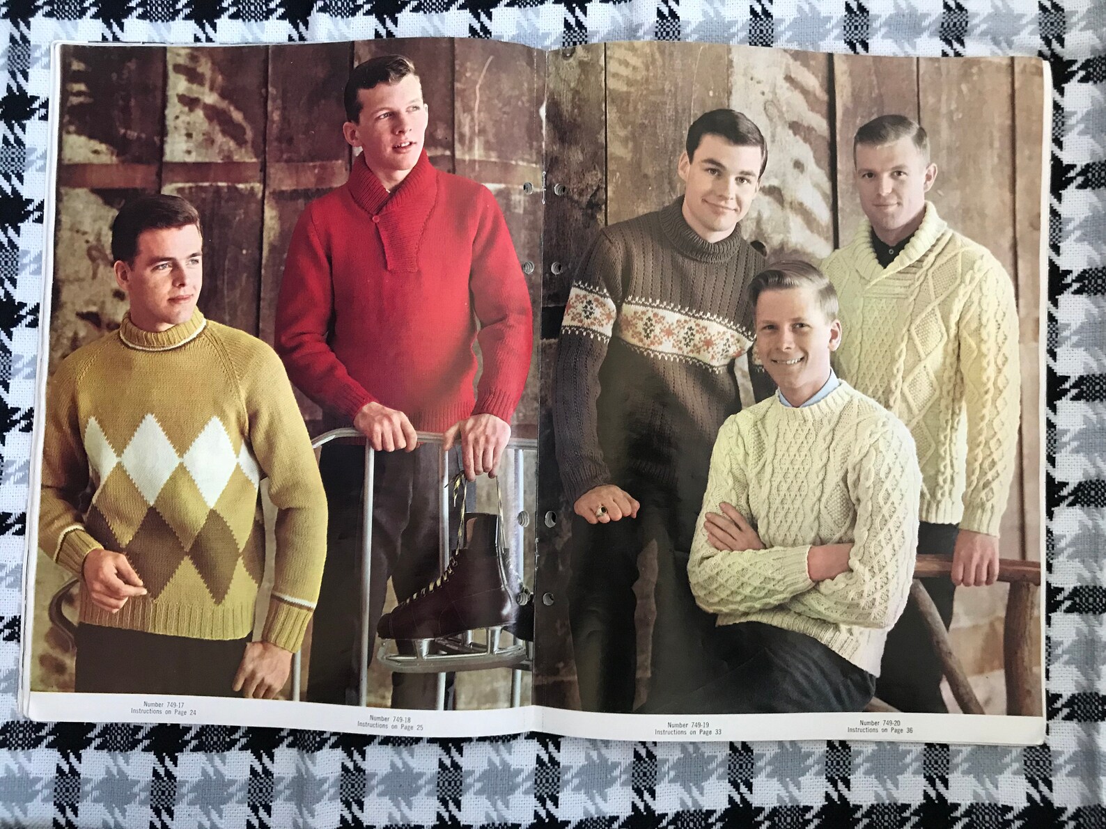 1960s Columbia-minerva Fashions for Men & Boys Pattern Booklet Knitting ...