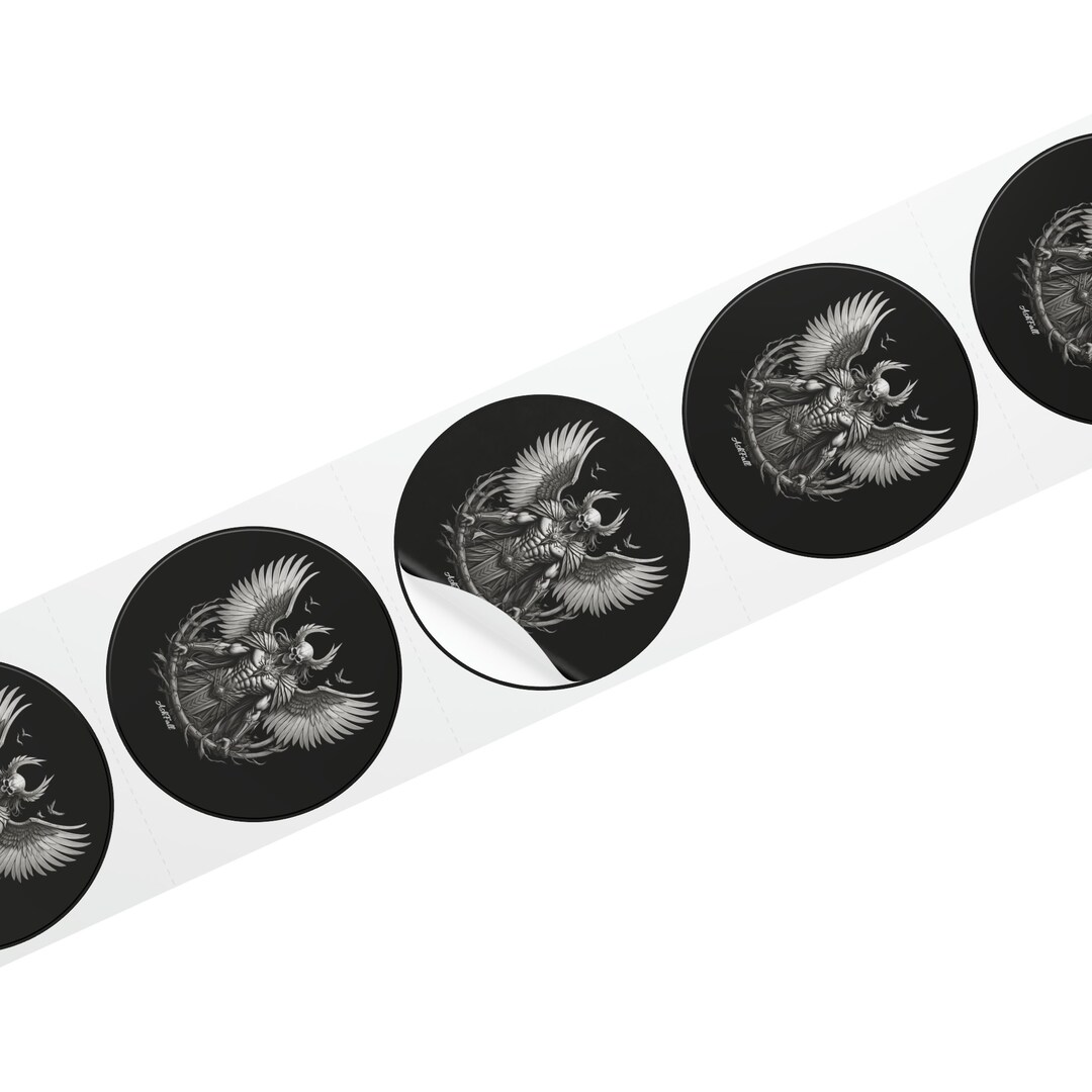 Hades Skeleton Demon Sticker Label Rolls - Etsy