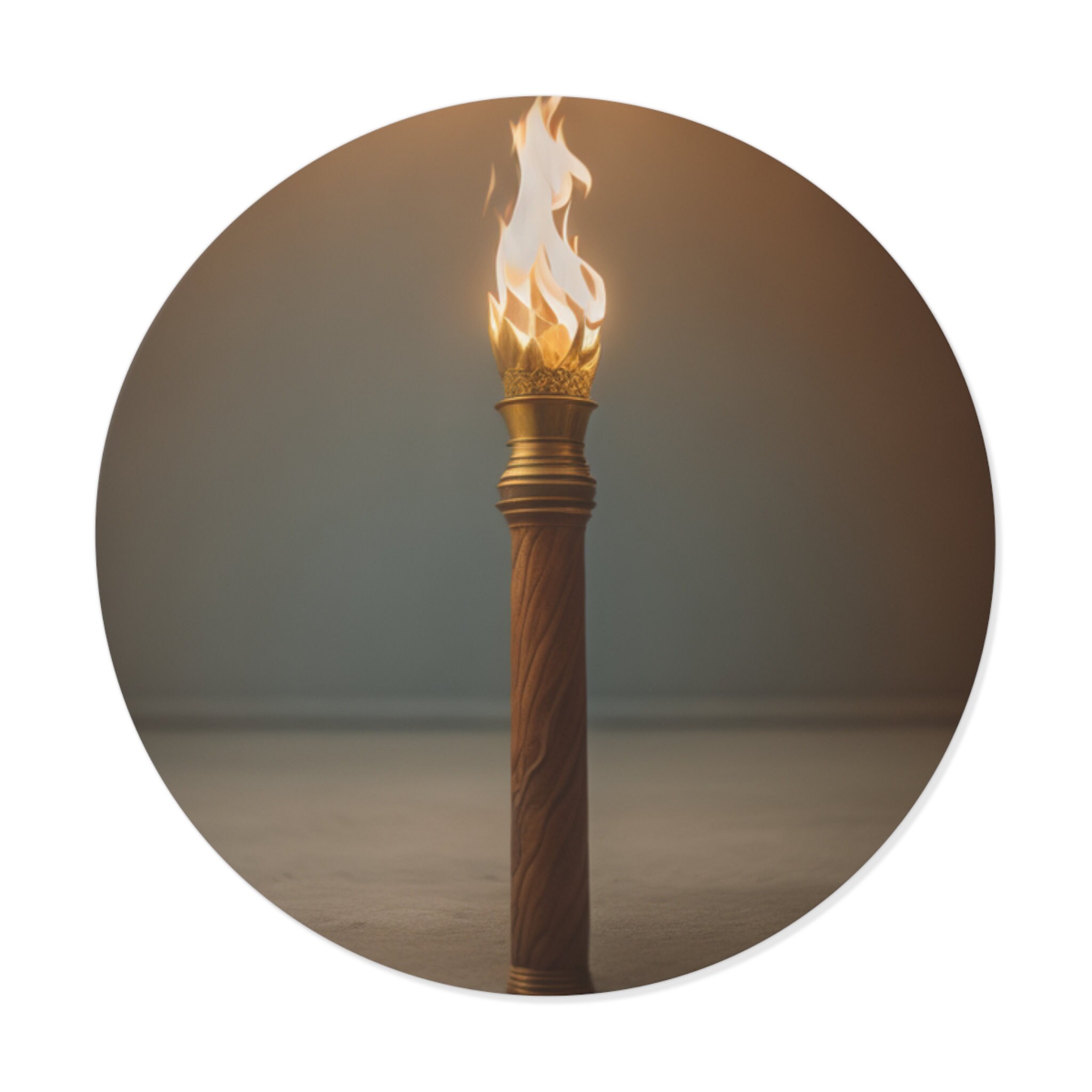Mythic Torch Round Vinyl Stickers sold by Cher Gift | SKU 3928291 ...