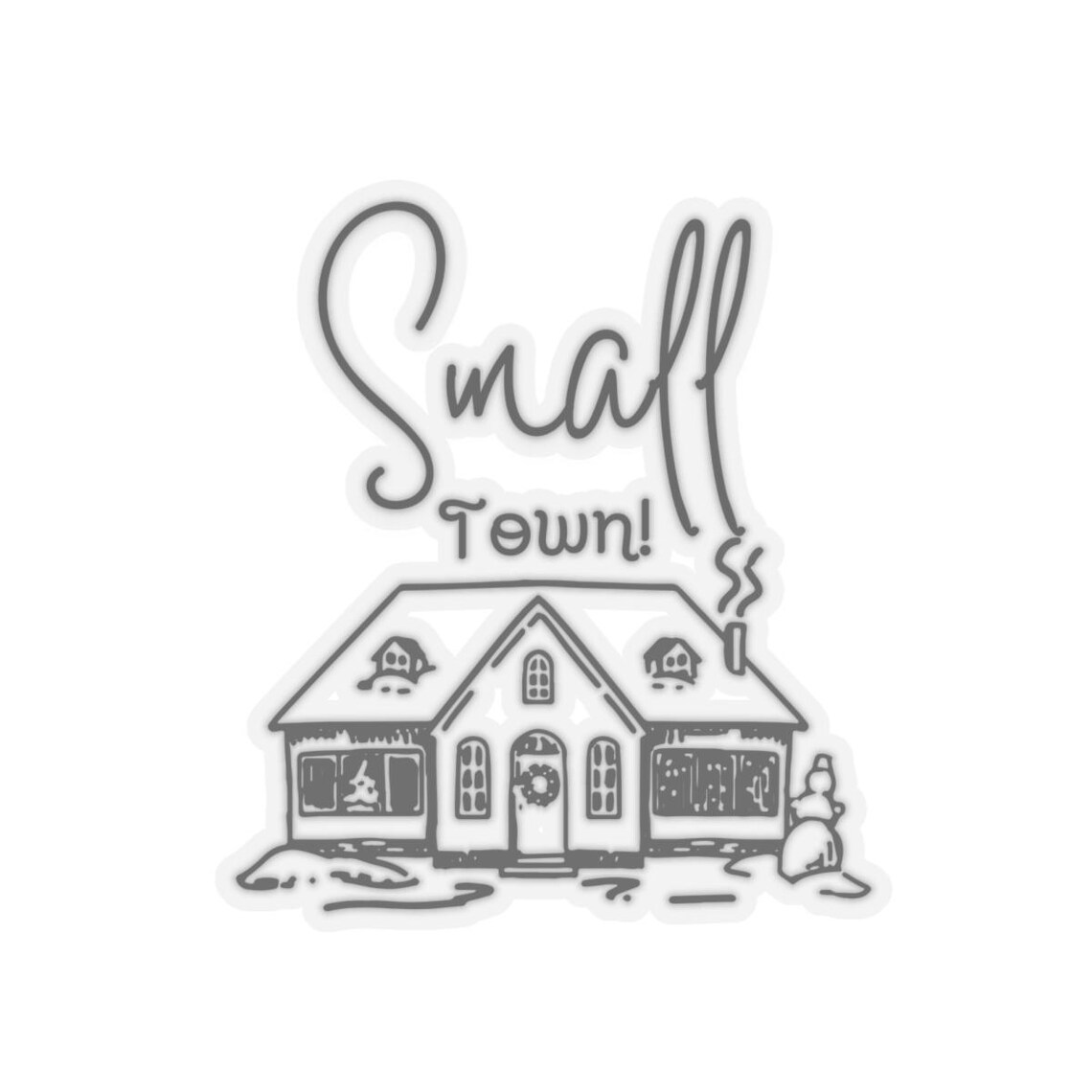 Small Town Trope Vinyl Decal, Cute Decor for Planners, Bookshelves, and ...