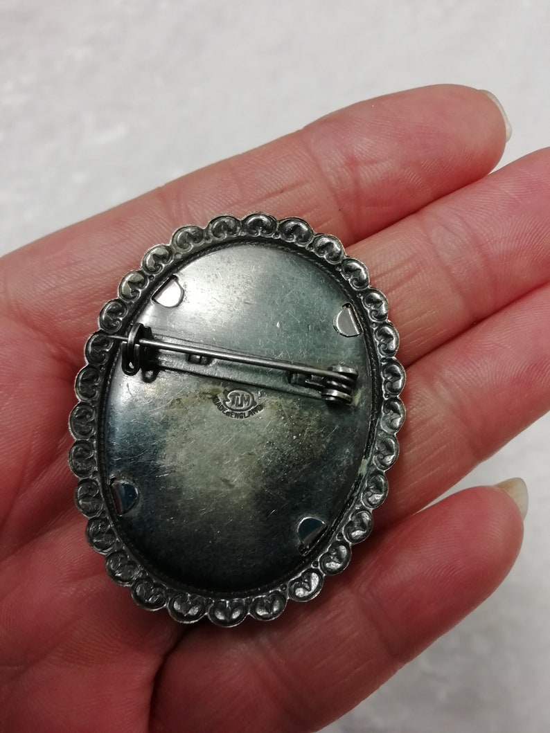 Thomas L Mott Rose Picture Brooch C. 1940 50's / TLM Brooch / Original ...