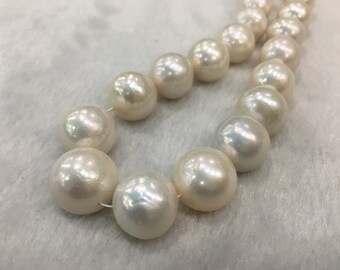Items similar to Silver and white color freshwater pearl 14k gold ...