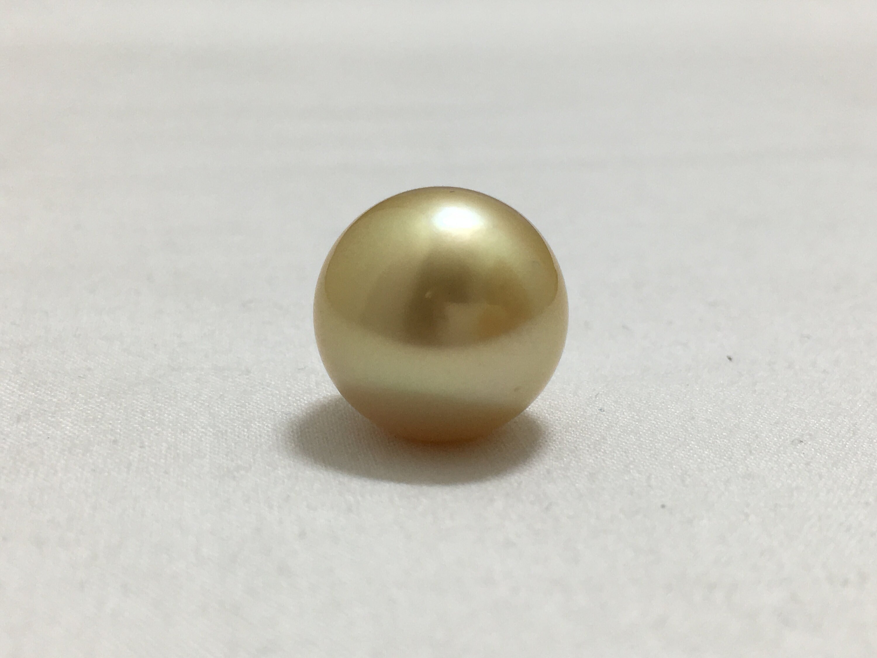 15 MM Size Golden Color Round Shape natural South Sea Pearl | Etsy