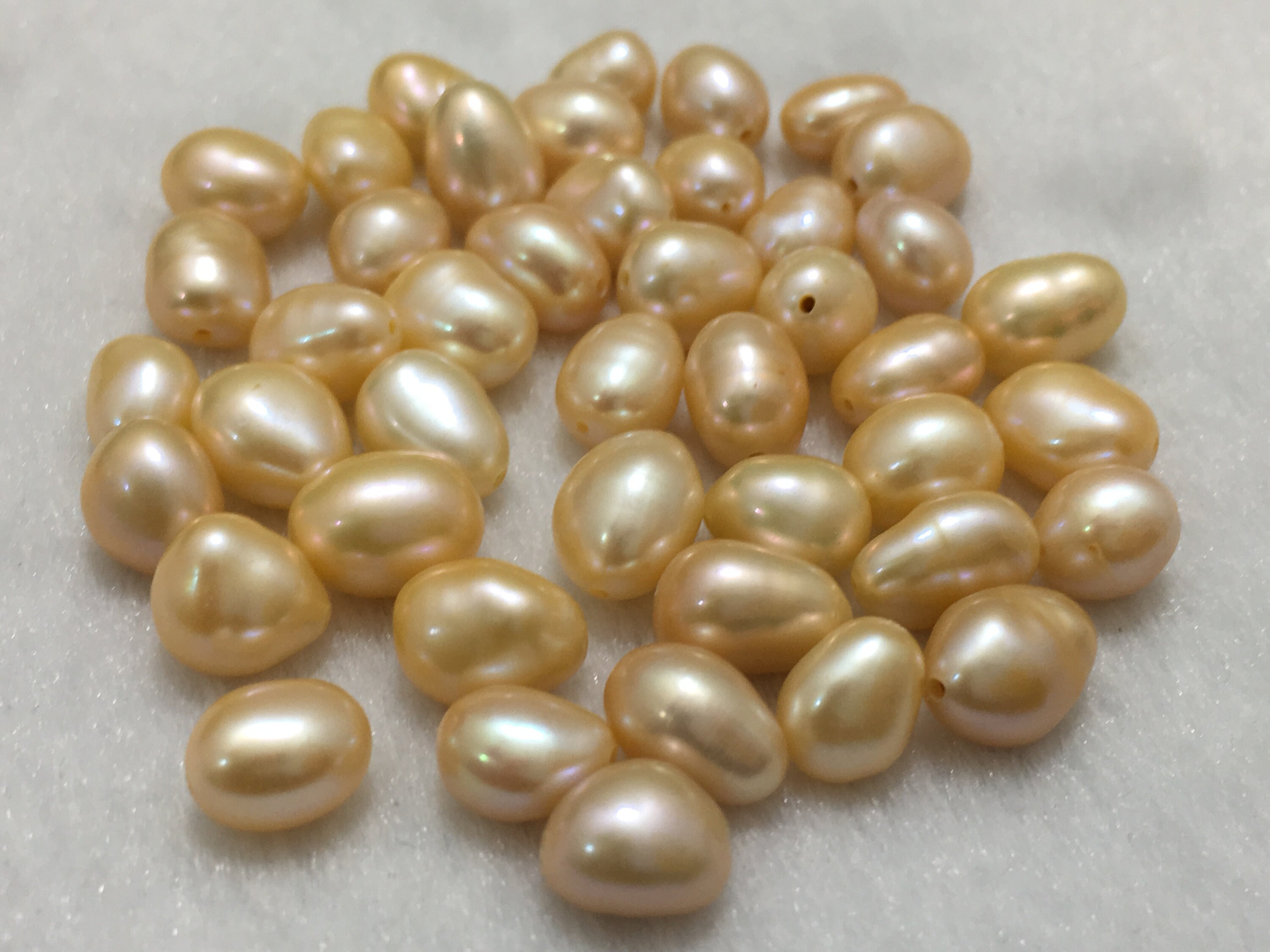 7-8 Mm Size |freshwater Loose Pearl | Peach Color | Uneven Shape Good ...