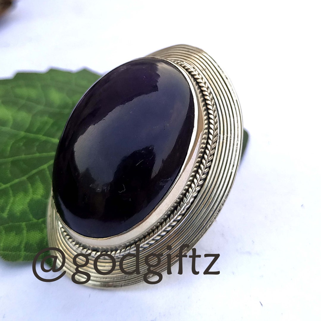 Special Big Amethyst Gemstone Ring Handmade Ring - Etsy