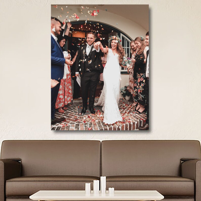 Wedding Photo Canvas Wall Art Wedding Pictures Canvas | Etsy