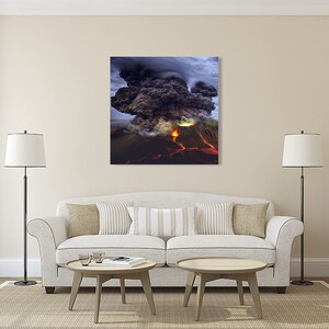 Volcano Eruption Canvas Wall Art Photography Images Pictures of ...