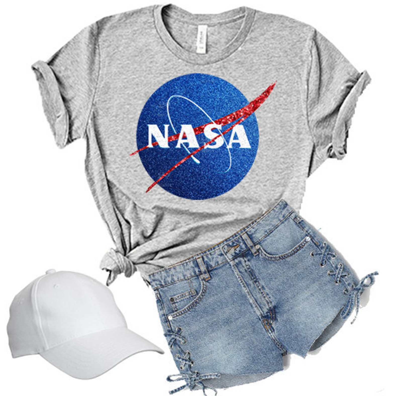 Nasa T-Shirt New All Glitter NASA T-shirt Unisex NASA slogan - Etsy France