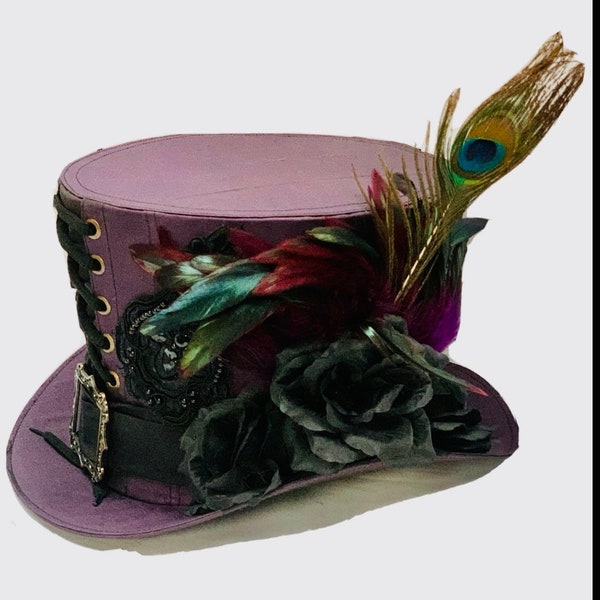 Purple Top Hat - Etsy