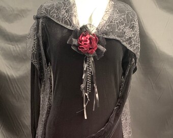 Black Cobweb Dress - Etsy