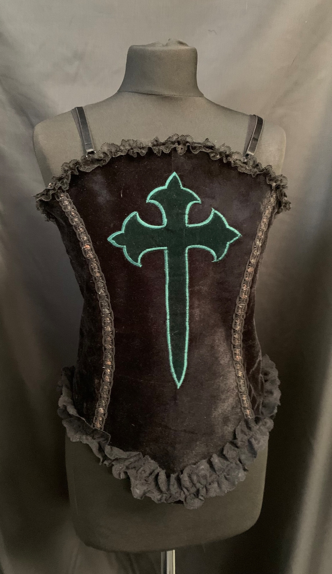 Steampunk Gothic Whitby Clothing Dagger Corset Top by Raven Size ML ...