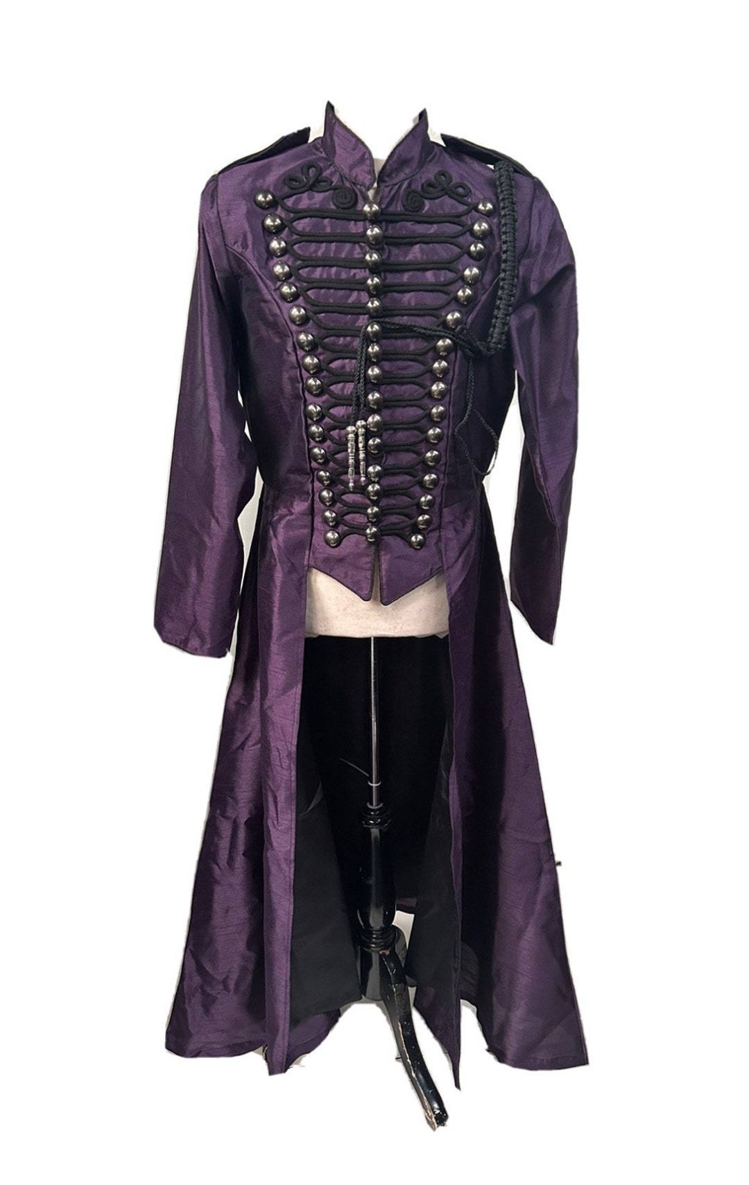 Sergeant Pepper Jacket Steampunk Ravensdl Black Military Style Long ...