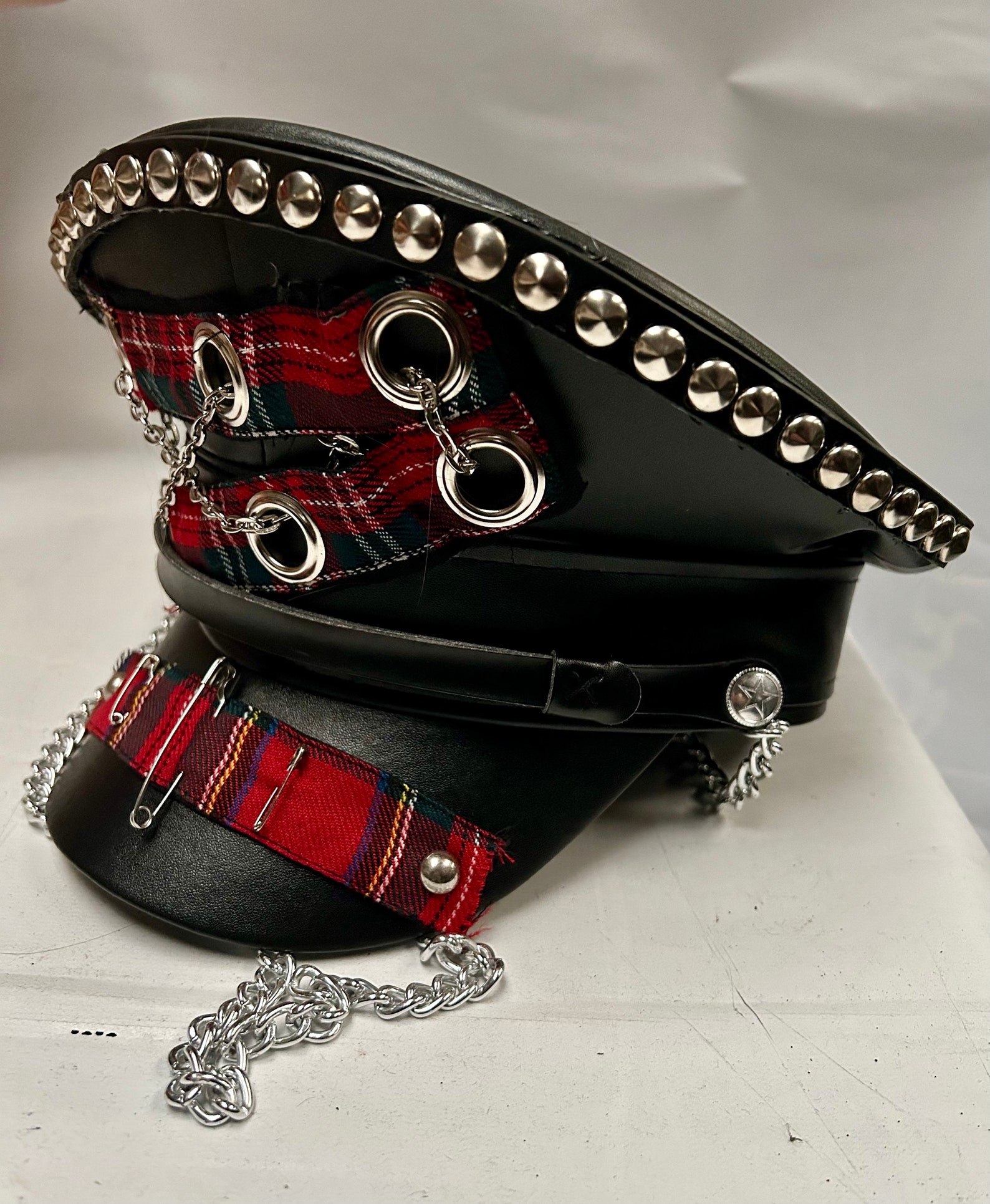 Black Captain Hat Steampunk / Gothic / Punk Burningman Festival Hat SDL ...