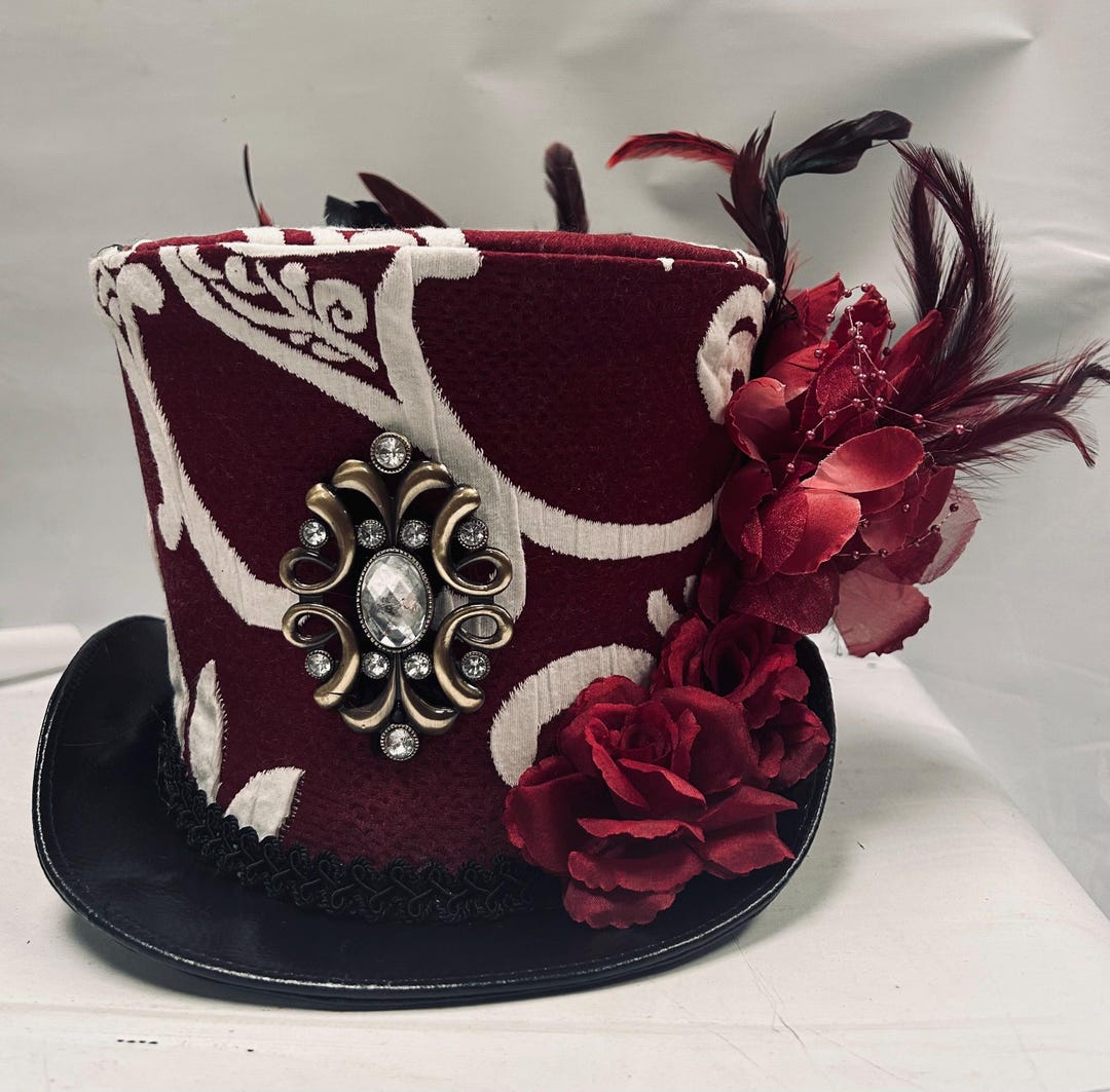 Hat Tophat Gothic Steampunk Top Hat Festival Hat Headwear Head Gear ...