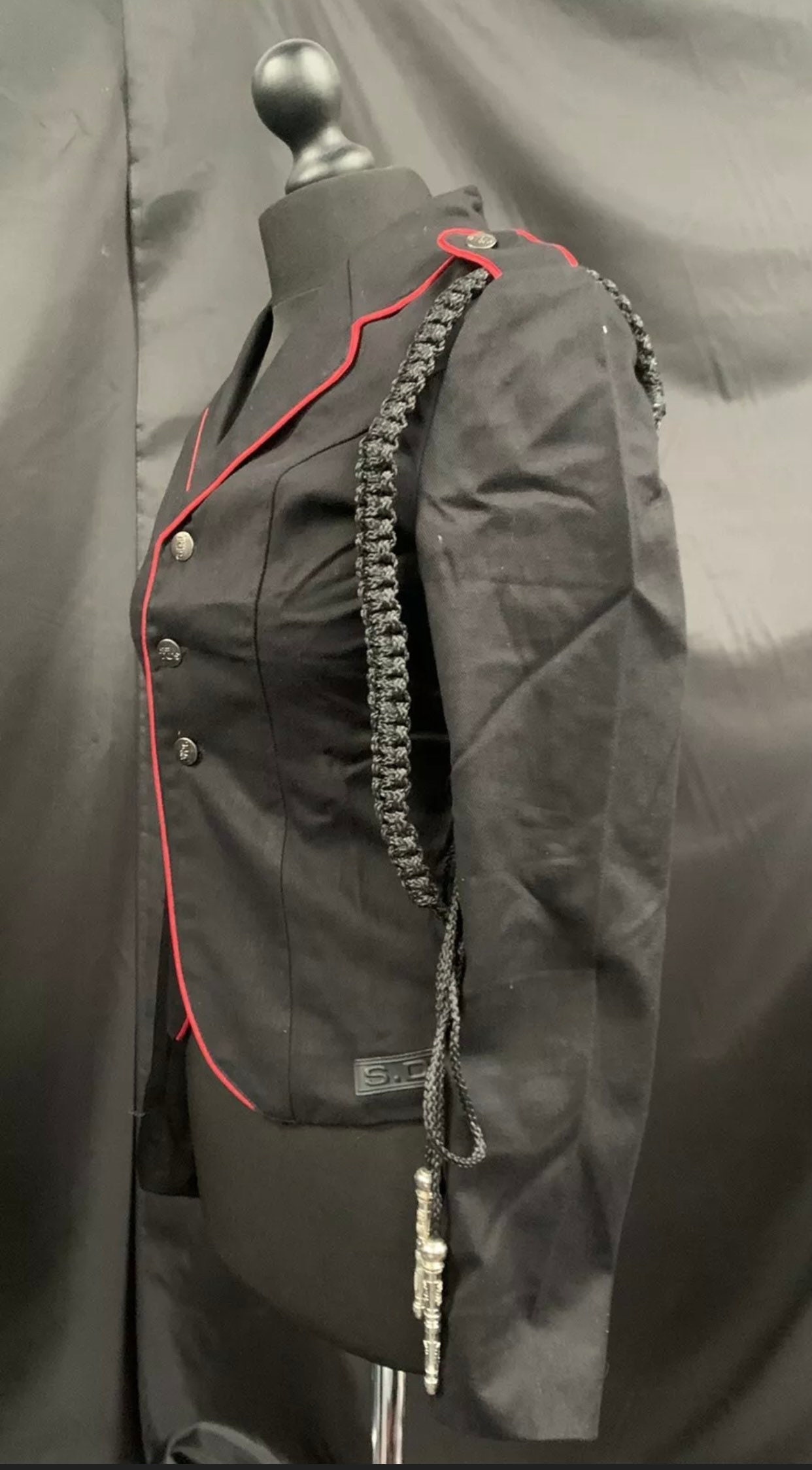 Jacket Steampunk SDL Military Style Black Jacket by SDL Size S - Etsy