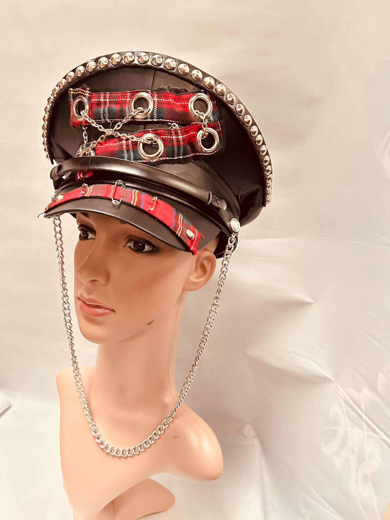 Black Captain Hat Steampunk / Gothic / Punk Burningman Festival Hat SDL ...