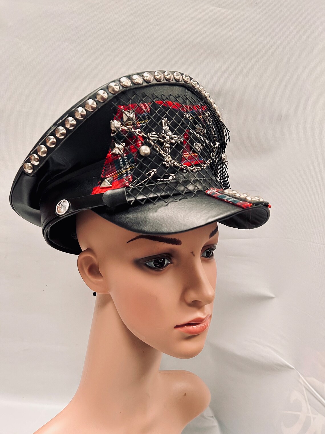 Black Captain Hat Steampunk / Gothic / Punk Burningman Festival Hat SDL ...