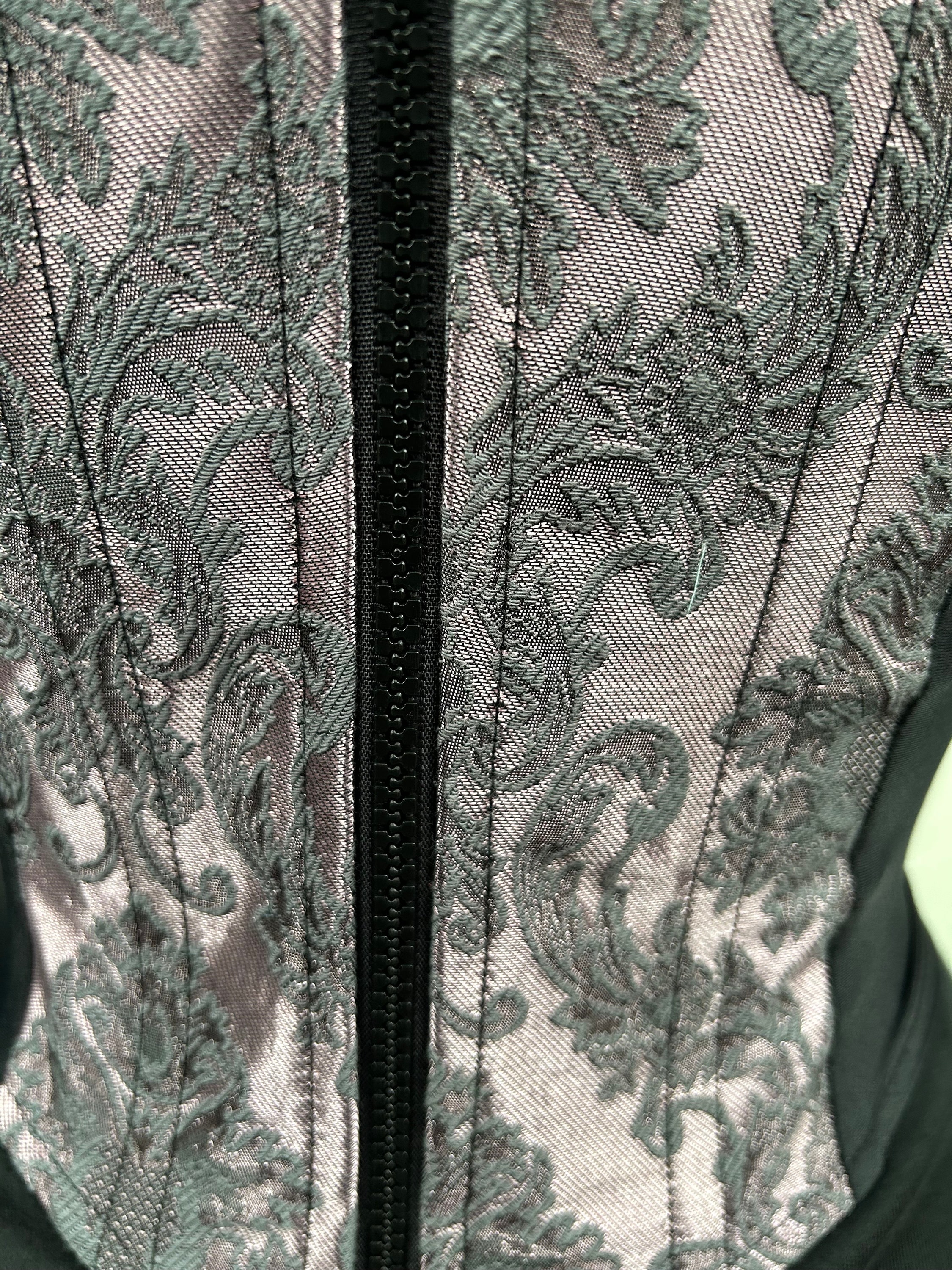 Corset Gothic Clothing Steampunk Gothic Vintage Raven Brocade Corset ...