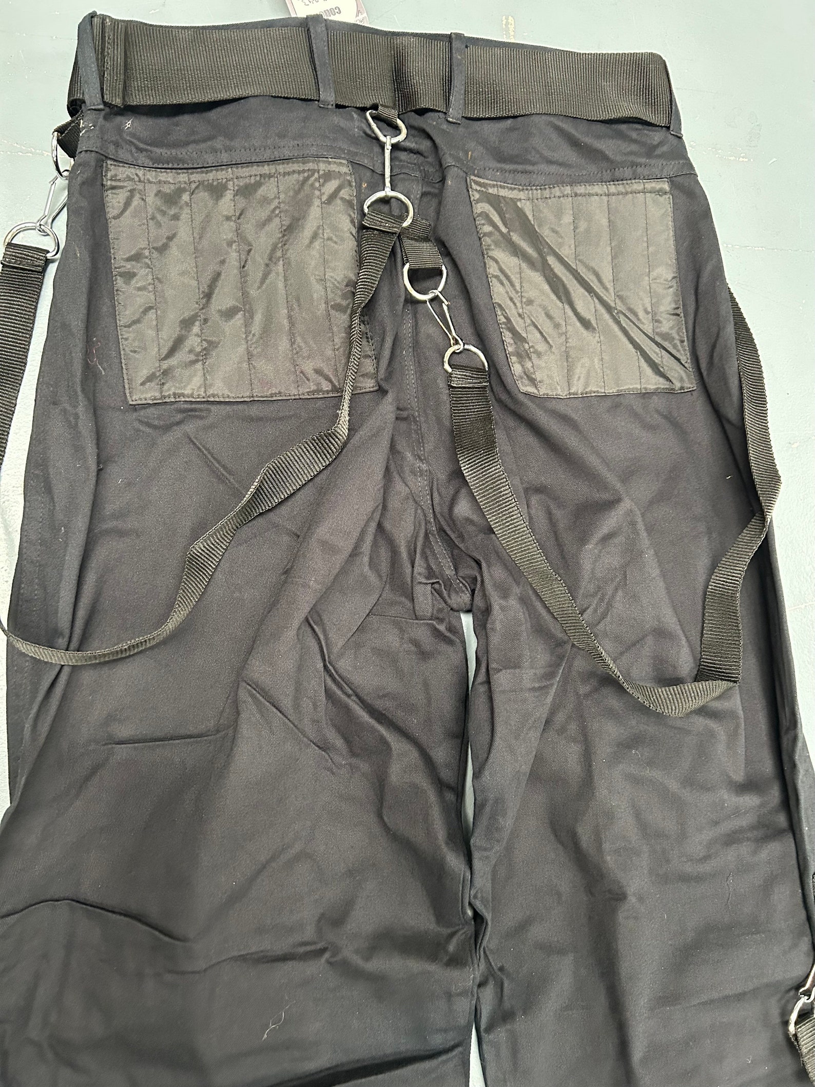 Trousers 90s Vintage Punk Rock Rare Find SDL Black Matrix Heavy Cotton ...