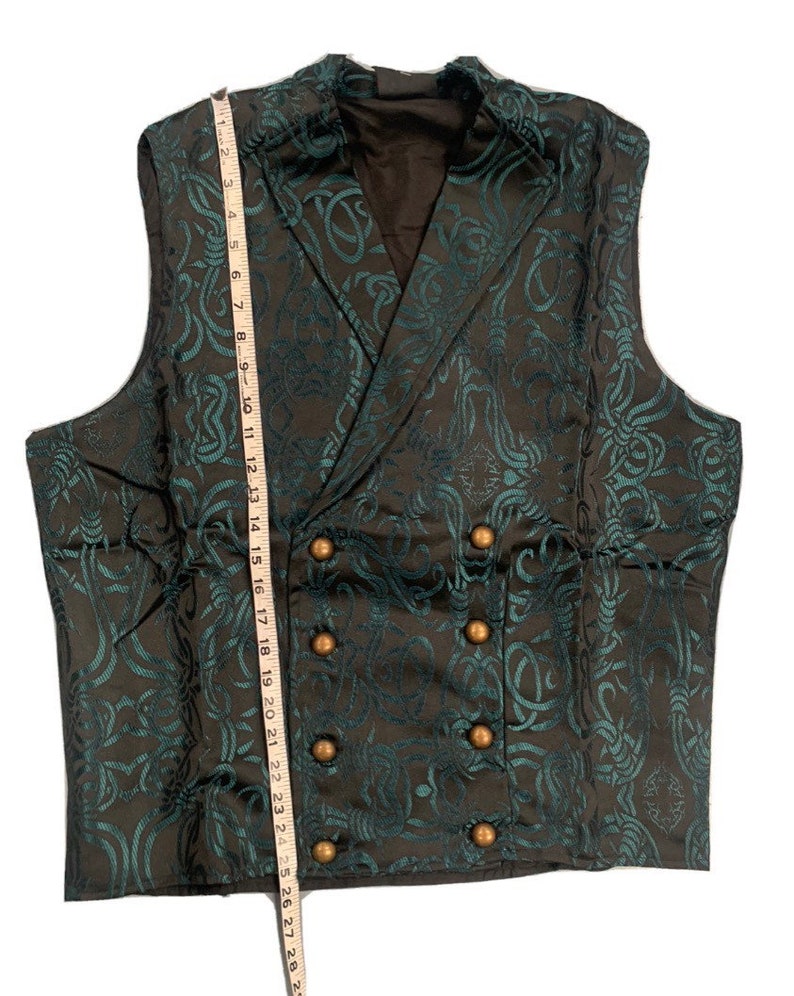 Waist Coat Raven Deadstock Steampunk Jade Barbed Wire Woven - Etsy