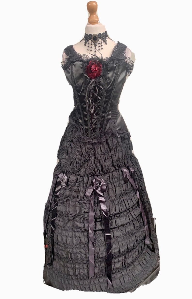 Raven Clothing Victorian Gothic /steampunk Black Outfit - Etsy UK