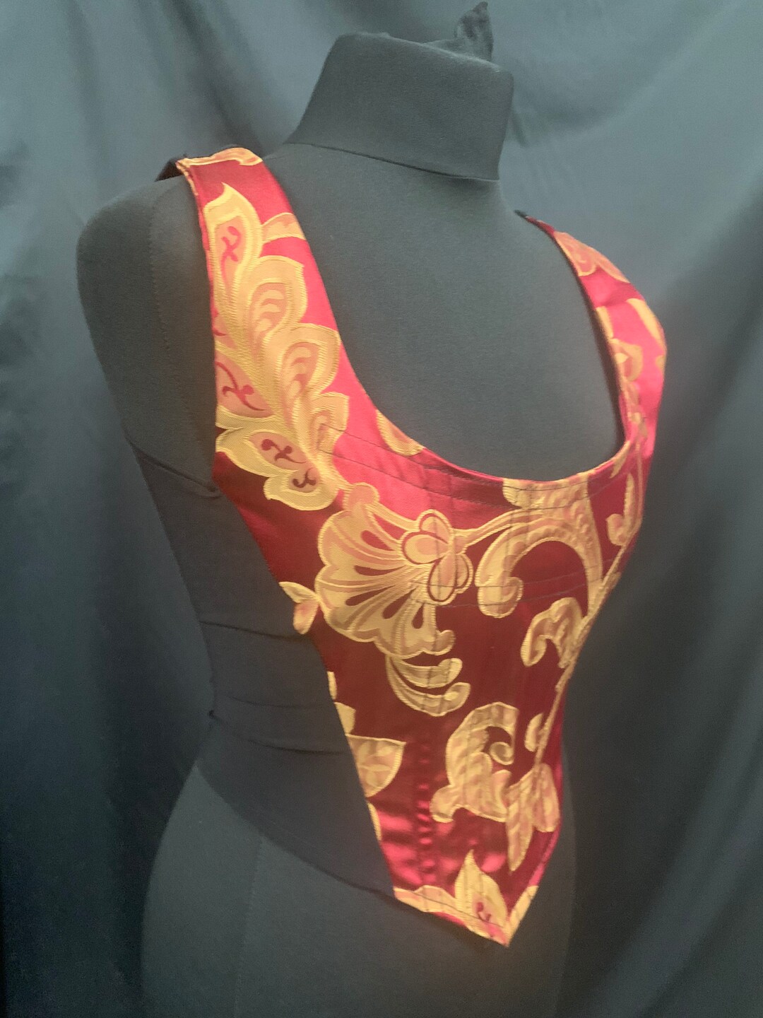 Corset Raven Steampunk Gothic Clothing Vintage Raven Brocade Basque ...