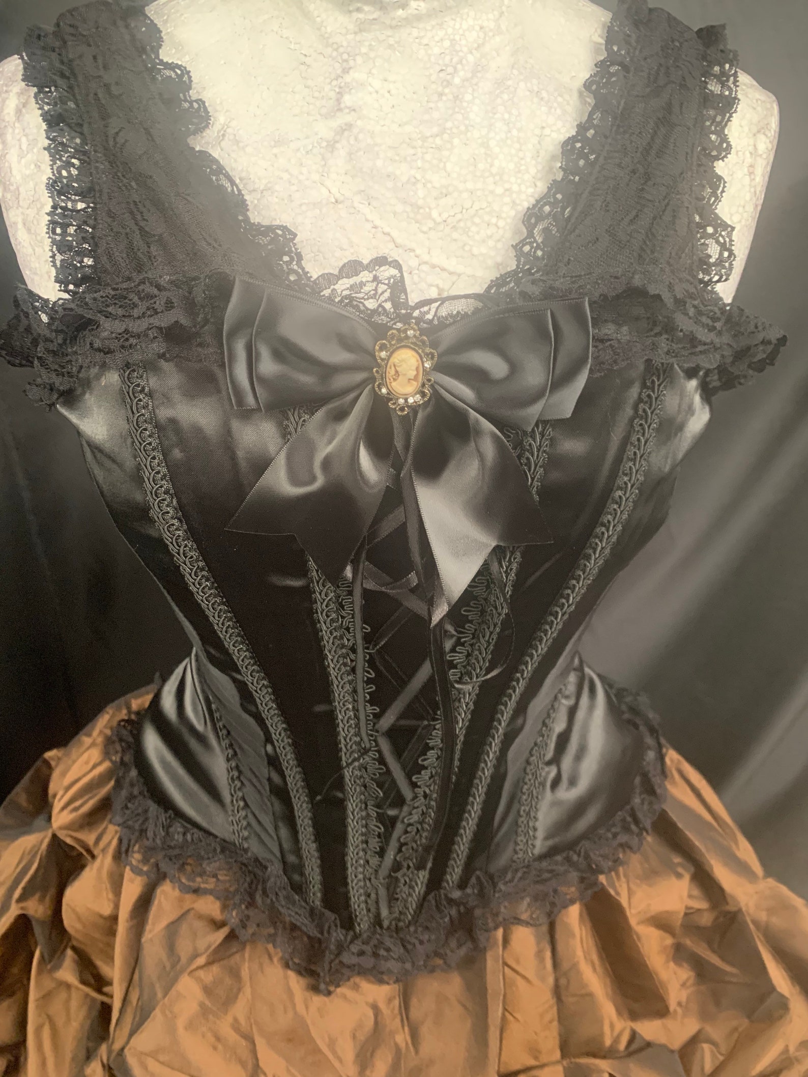 Raven Gothic / Steampunk Vintage Outfit Size M Uk | Etsy