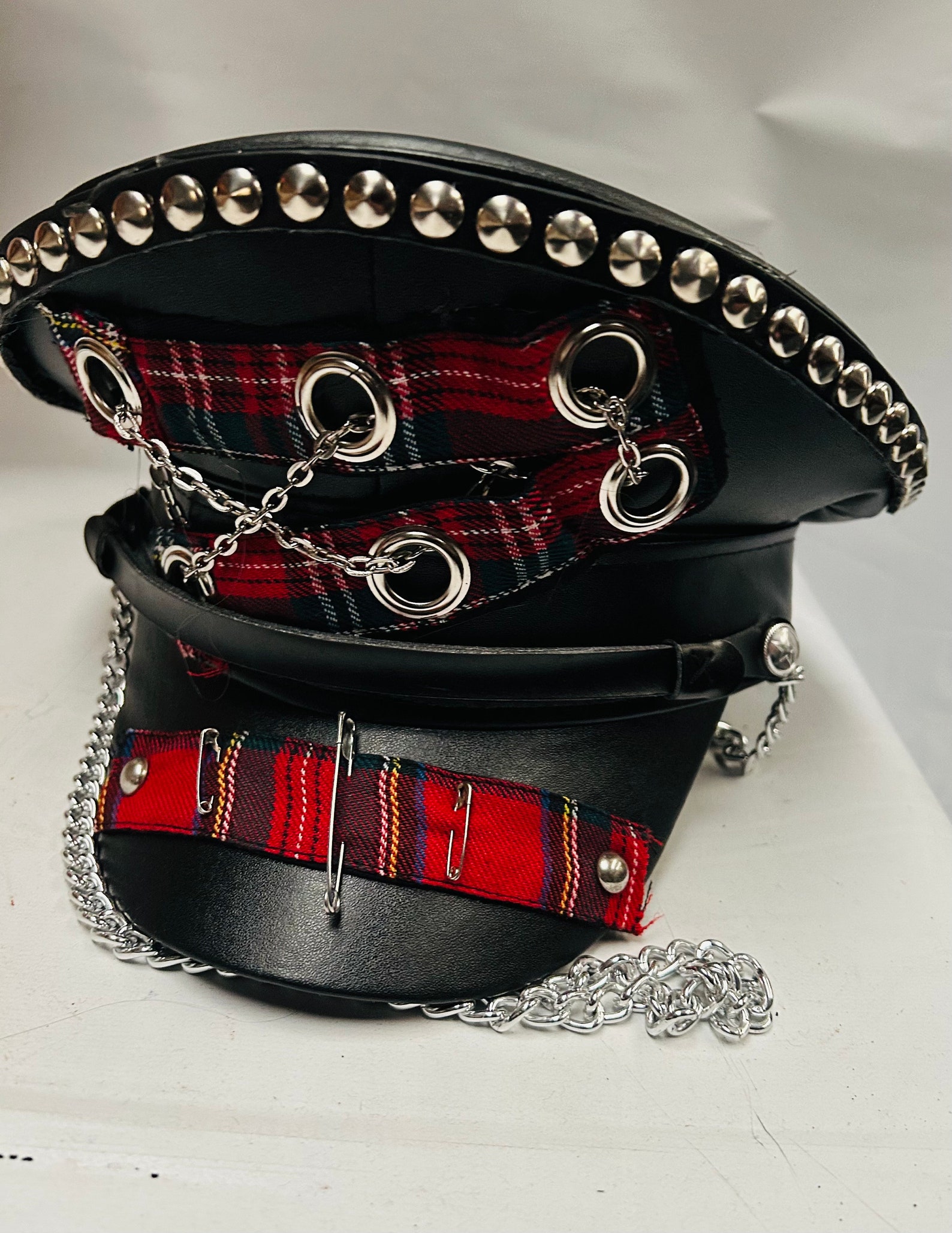 Black Captain Hat Steampunk / Gothic / Punk Burningman Festival Hat SDL ...