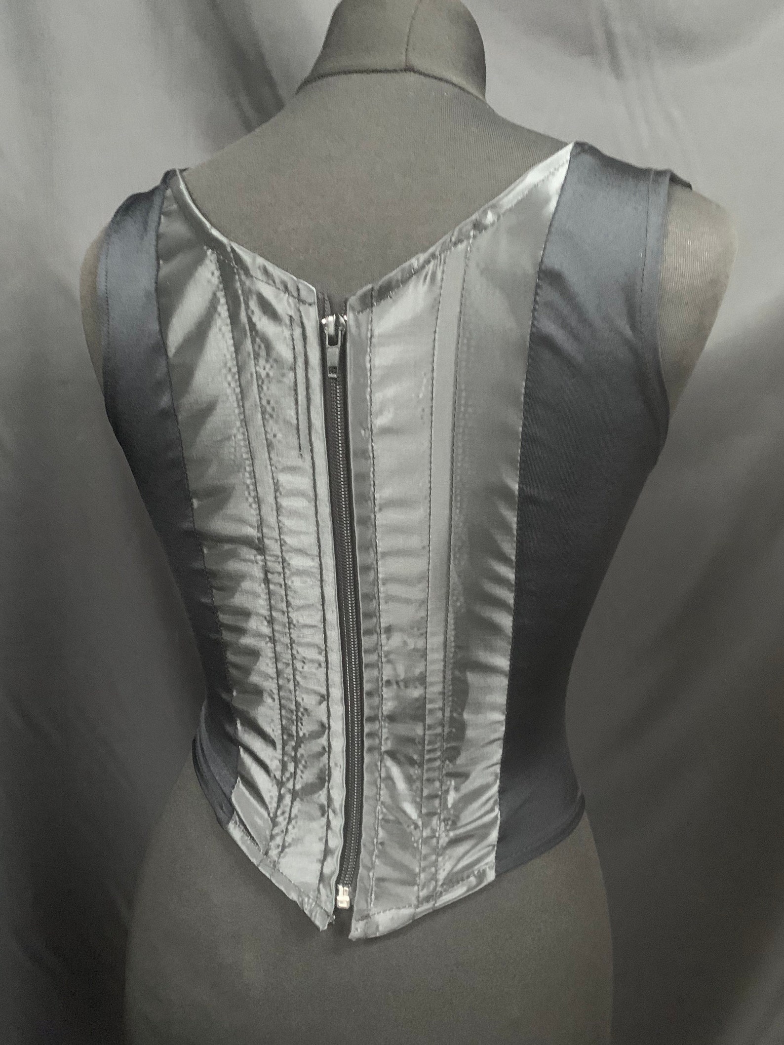 Raven Clothing Steampunk Gothic Vintage Raven Gunmetal Basque Top Size ...