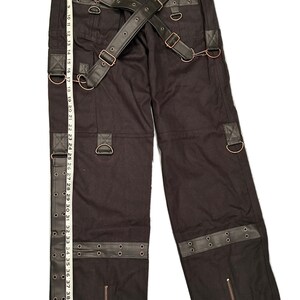 Y2K Trousers 90s Vintage Punk Rock Rare Find SDL Black Matrix Heavy ...
