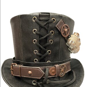 Top Hat Steampunk Hat by Sdlraven Black Explorer Top Hat Size - Etsy