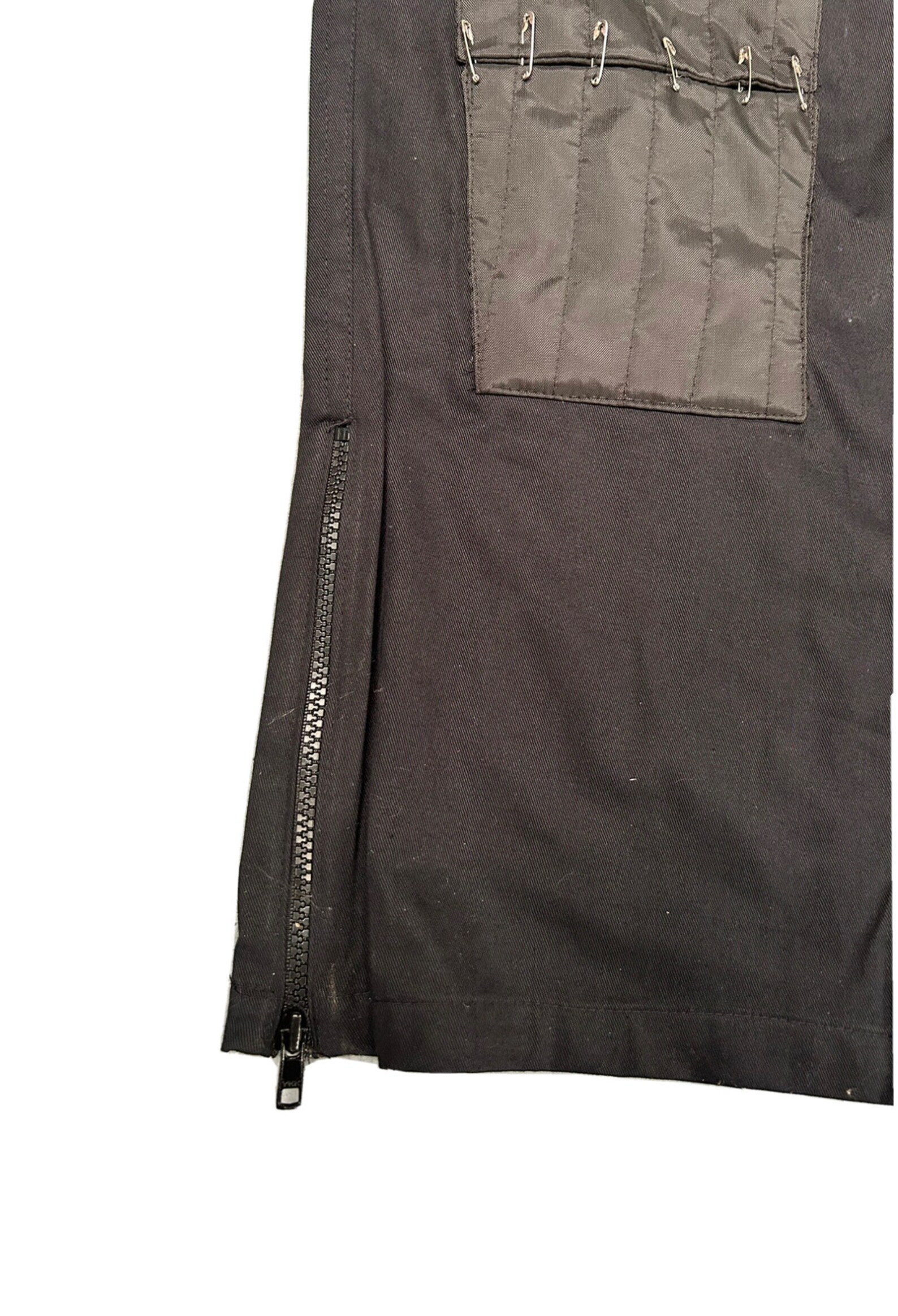 Trousers 90s Vintage Punk Rock Rare Find SDL Black Matrix Heavy Cotton ...
