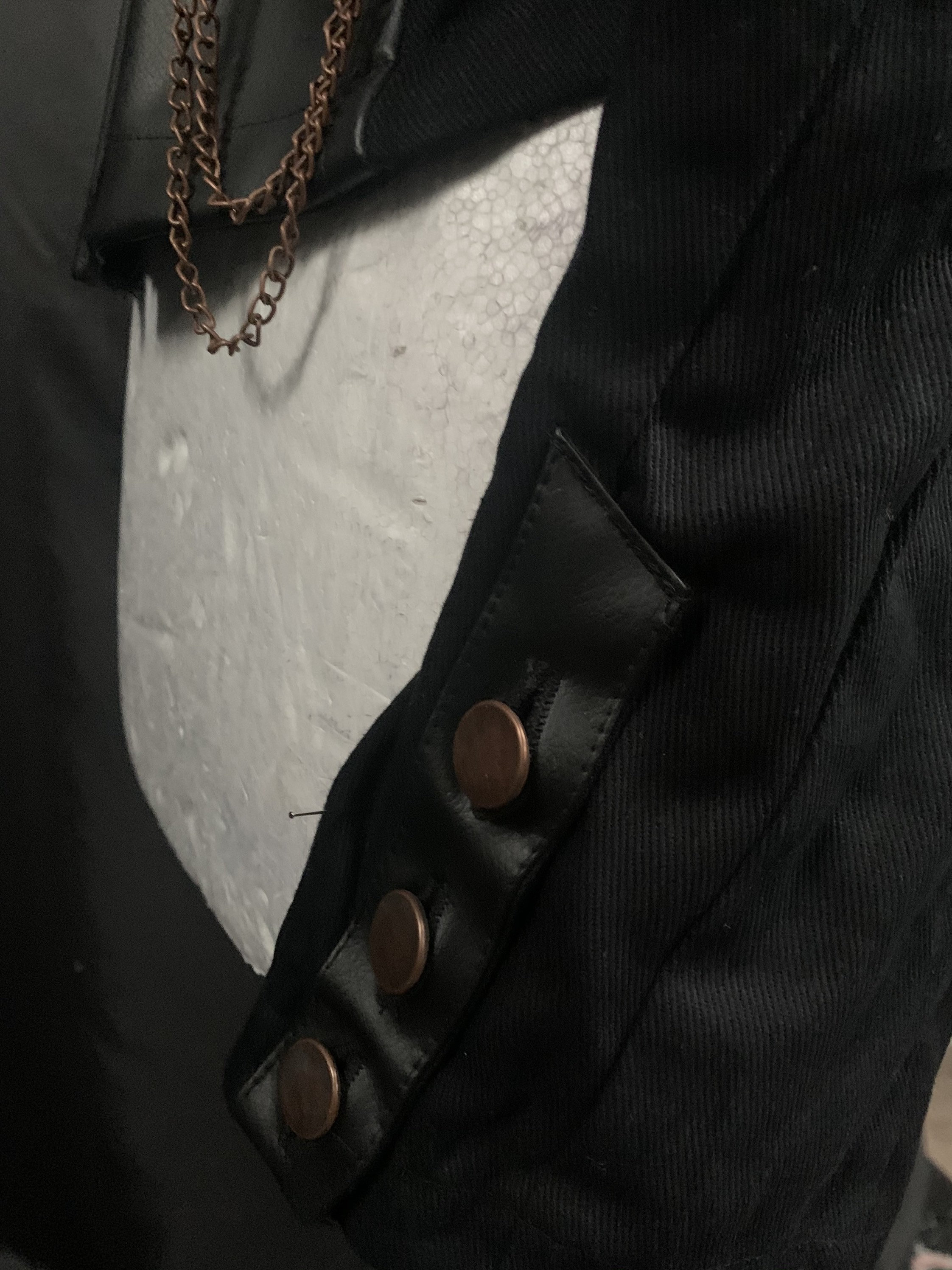 SDL Steampunk Clothing Black Cotton Jacket With Compass and - Etsy UK