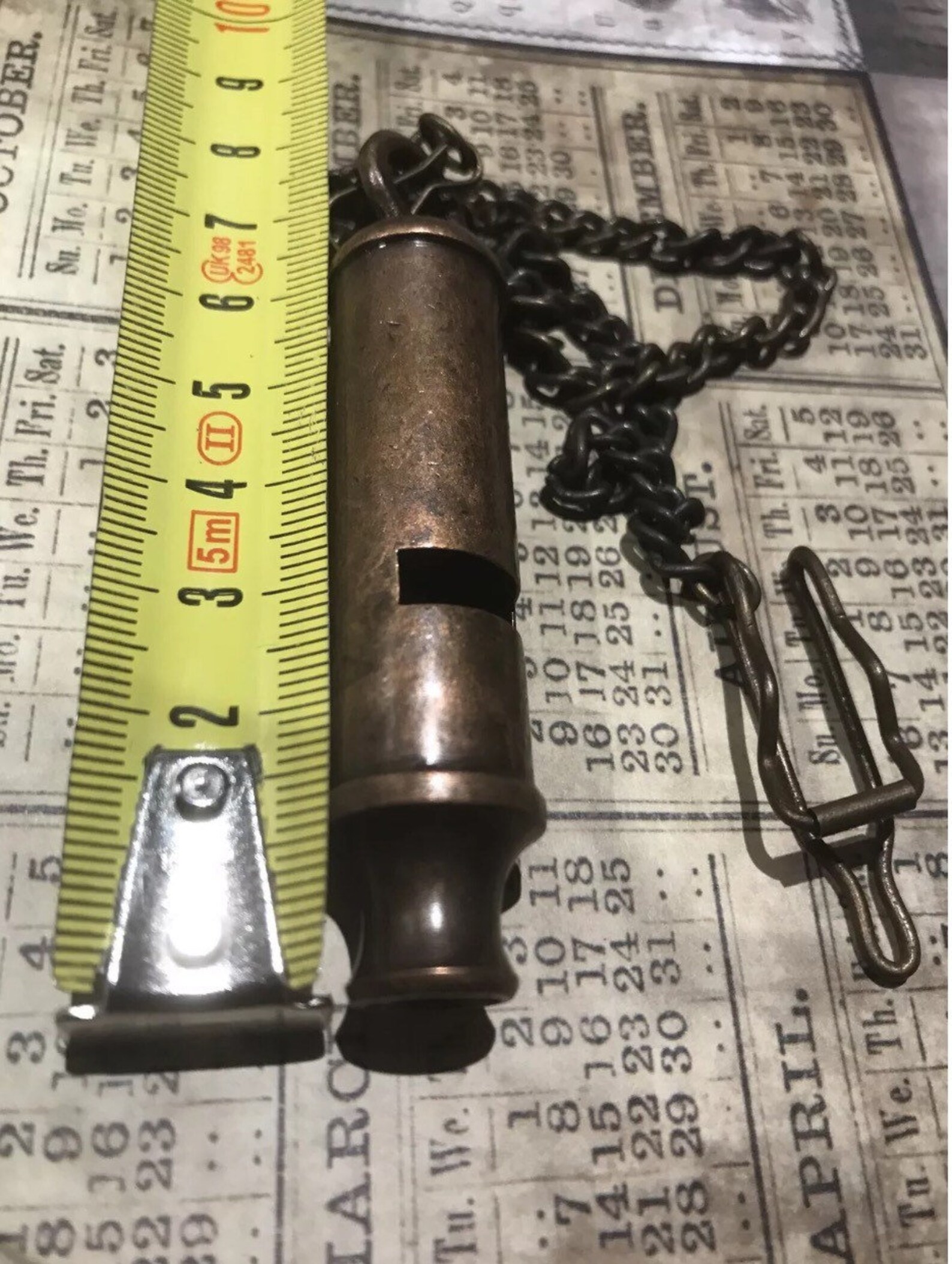 Steampunk Rustic Metal Old Fashioned Police Whistle on Rustic - Etsy