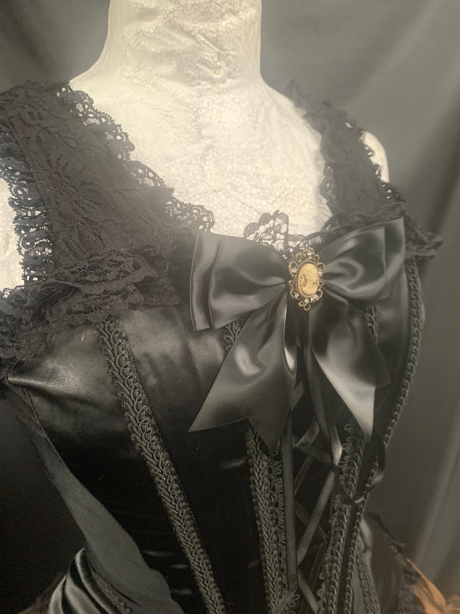 Raven Gothic / Steampunk Vintage Outfit Size M Uk | Etsy