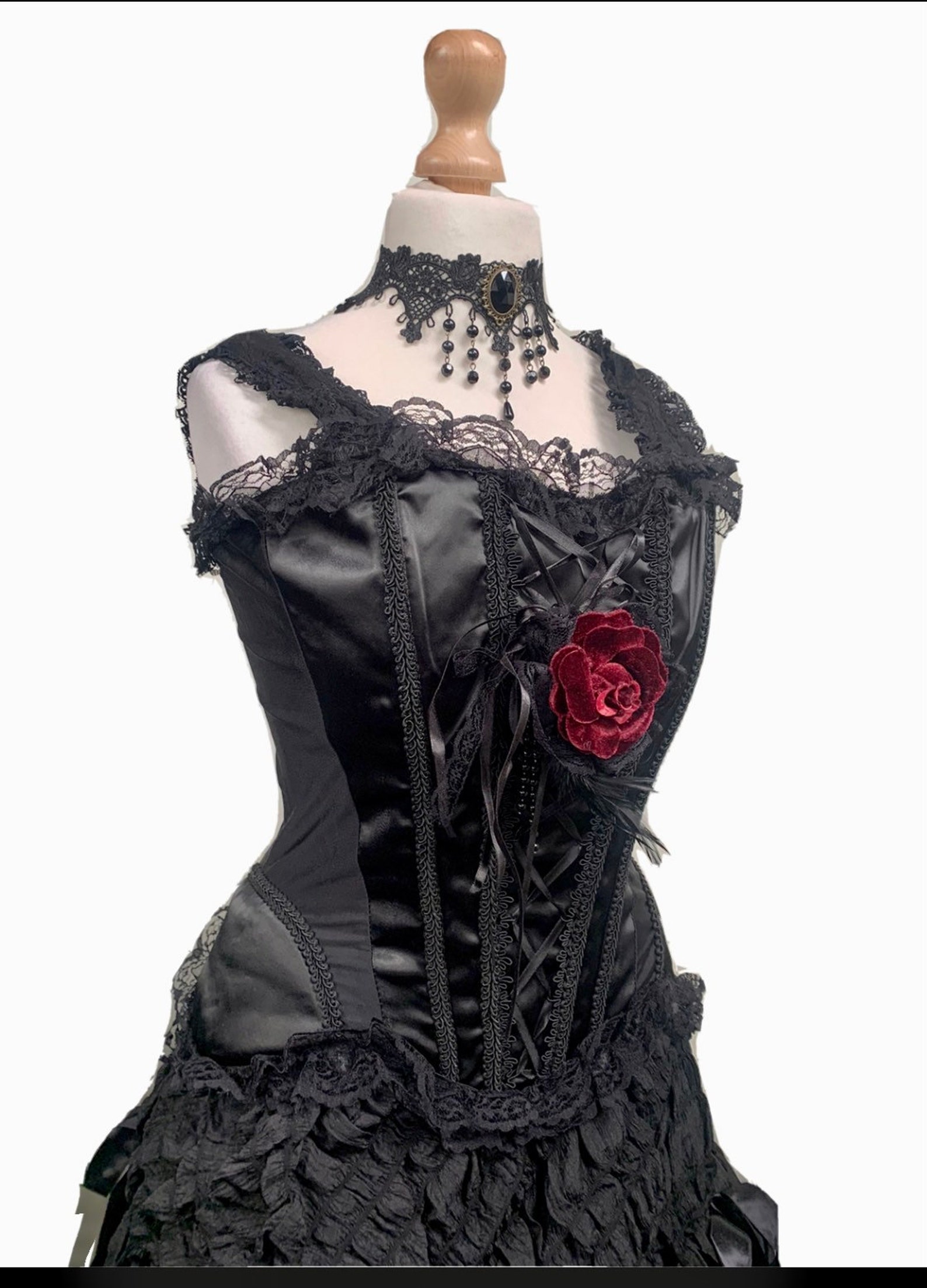 Raven Clothing Victorian Gothic /steampunk Black Outfit - Etsy UK
