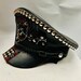 Black Captain Hat Steampunk / Gothic / Punk Burningman Festival Hat SDL ...