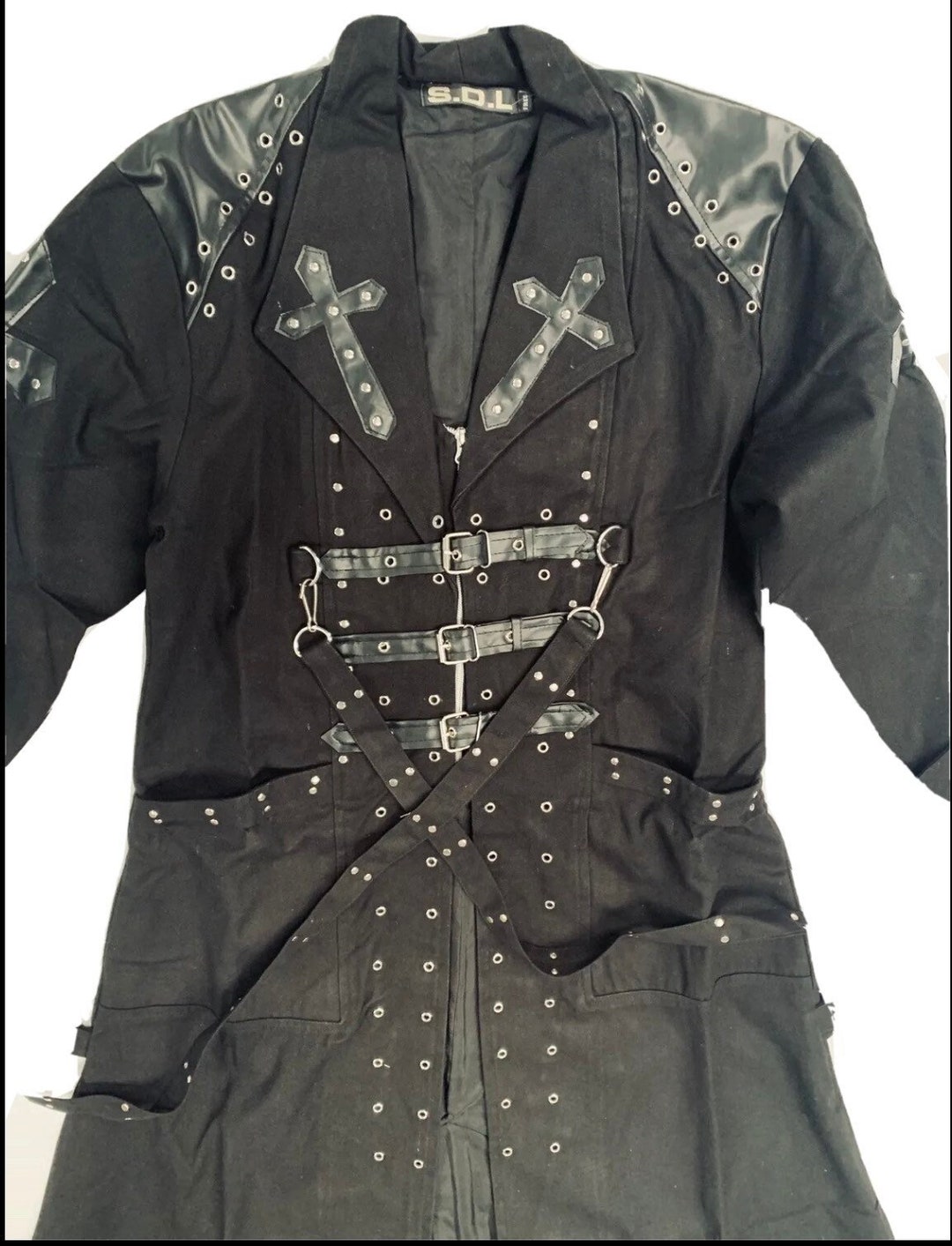 Steampunk Matrix Gothic Black Cotton Long Jacket Whitby Festival - Etsy