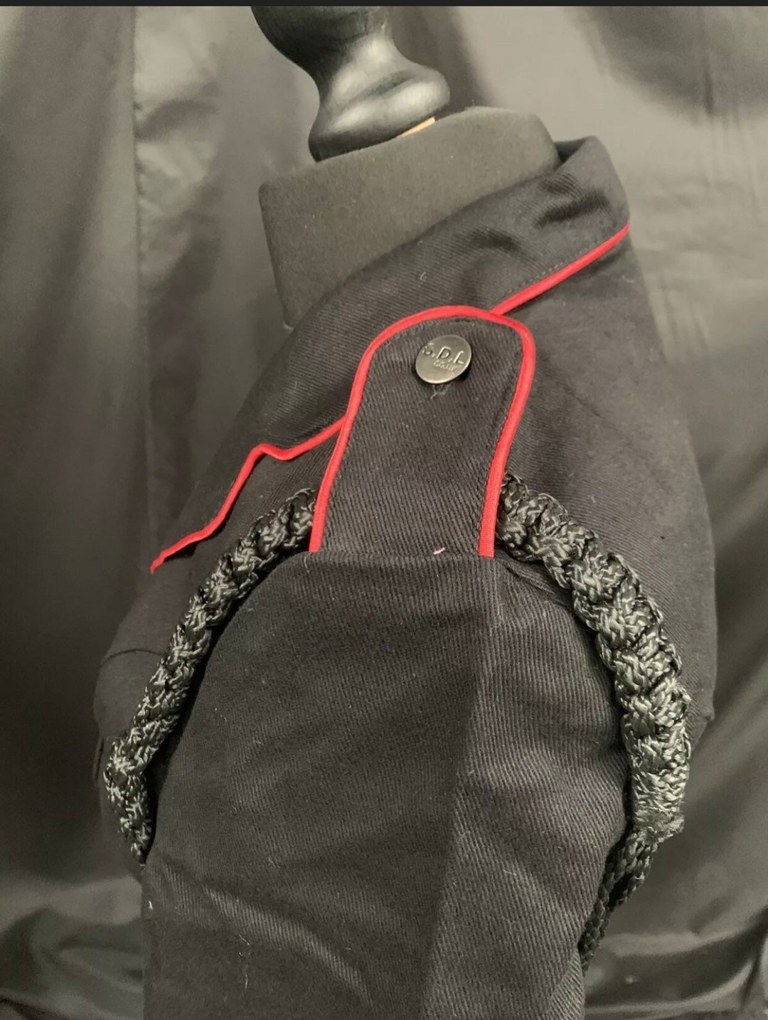 Jacket Steampunk SDL Military Style Black Jacket by SDL Size S Uk - Etsy