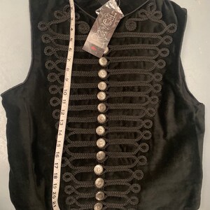 Military Waistcoat Black Gothic Raven SDL Clothing Steampunk Military ...