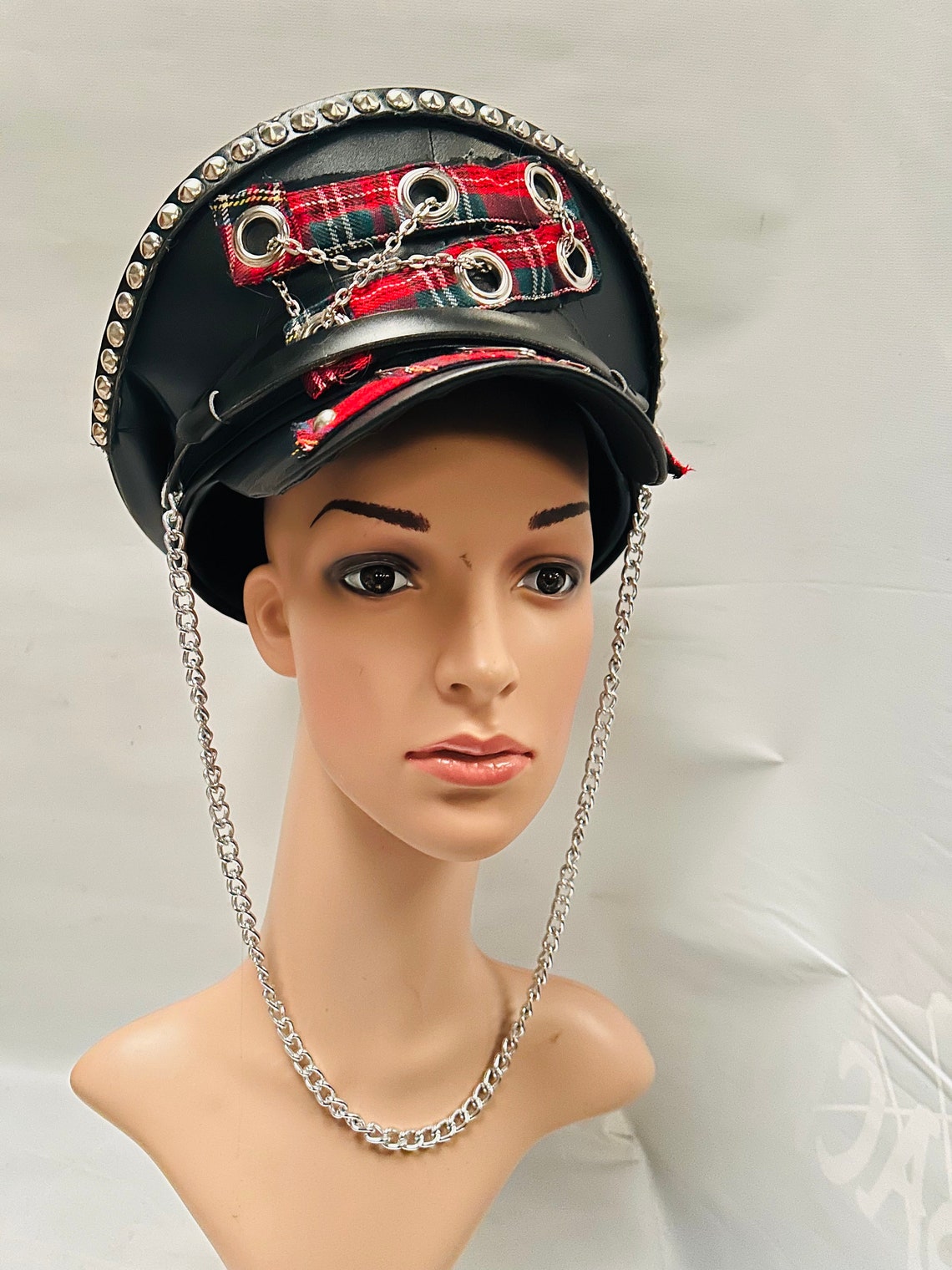 Black Captain Hat Steampunk / Gothic / Punk Burningman Festival Hat SDL ...